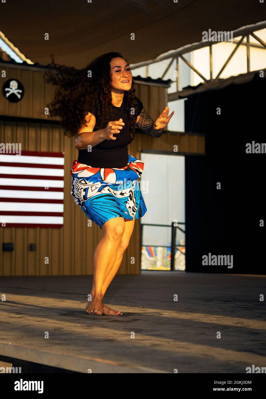 U.S. Army Staff Sgt. Ali’iana Kelemete performs during the Asian ...
