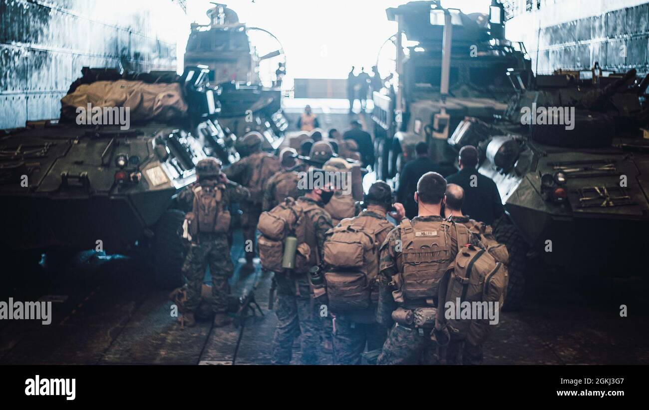 PACIFIC OCEAN (April 28, 2021) U.S. Marines with Light Armored ...