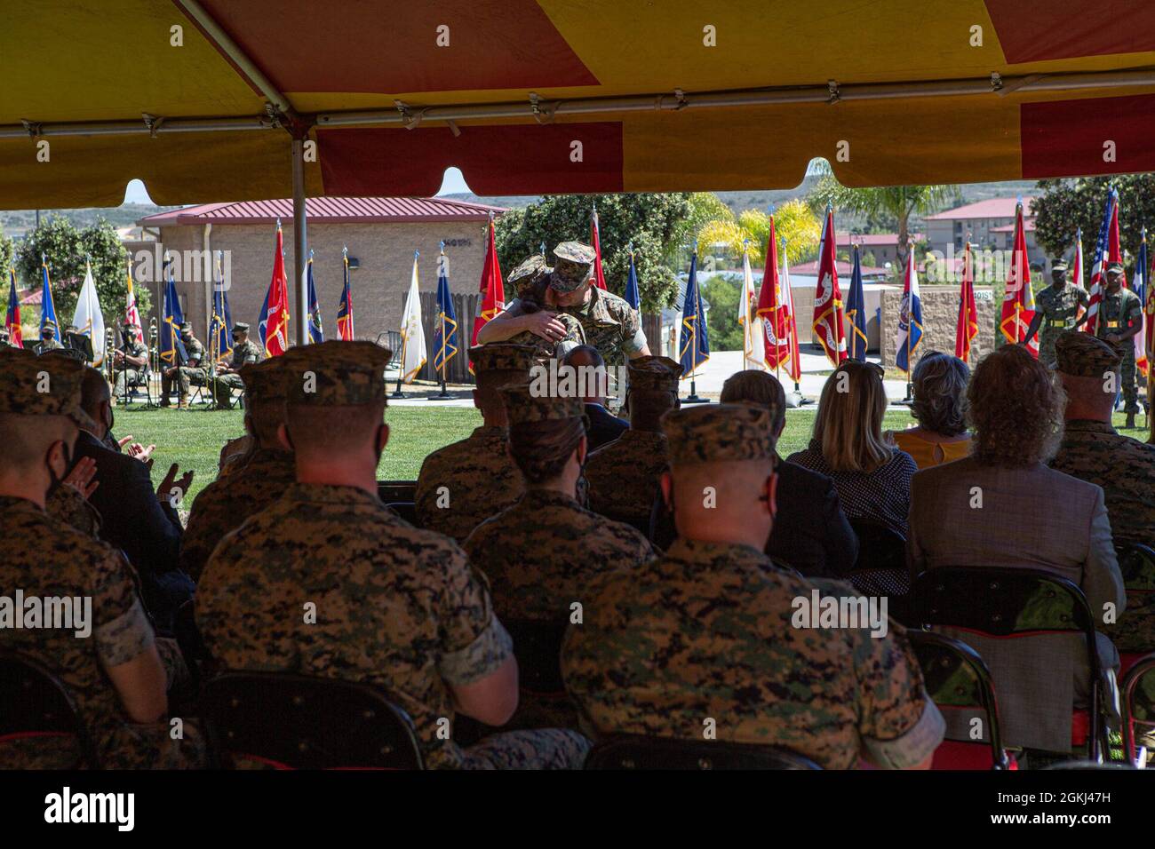 U.S. Marine Corps Brig. Gen. Bobbi Shea, outgoing Commanding General ...