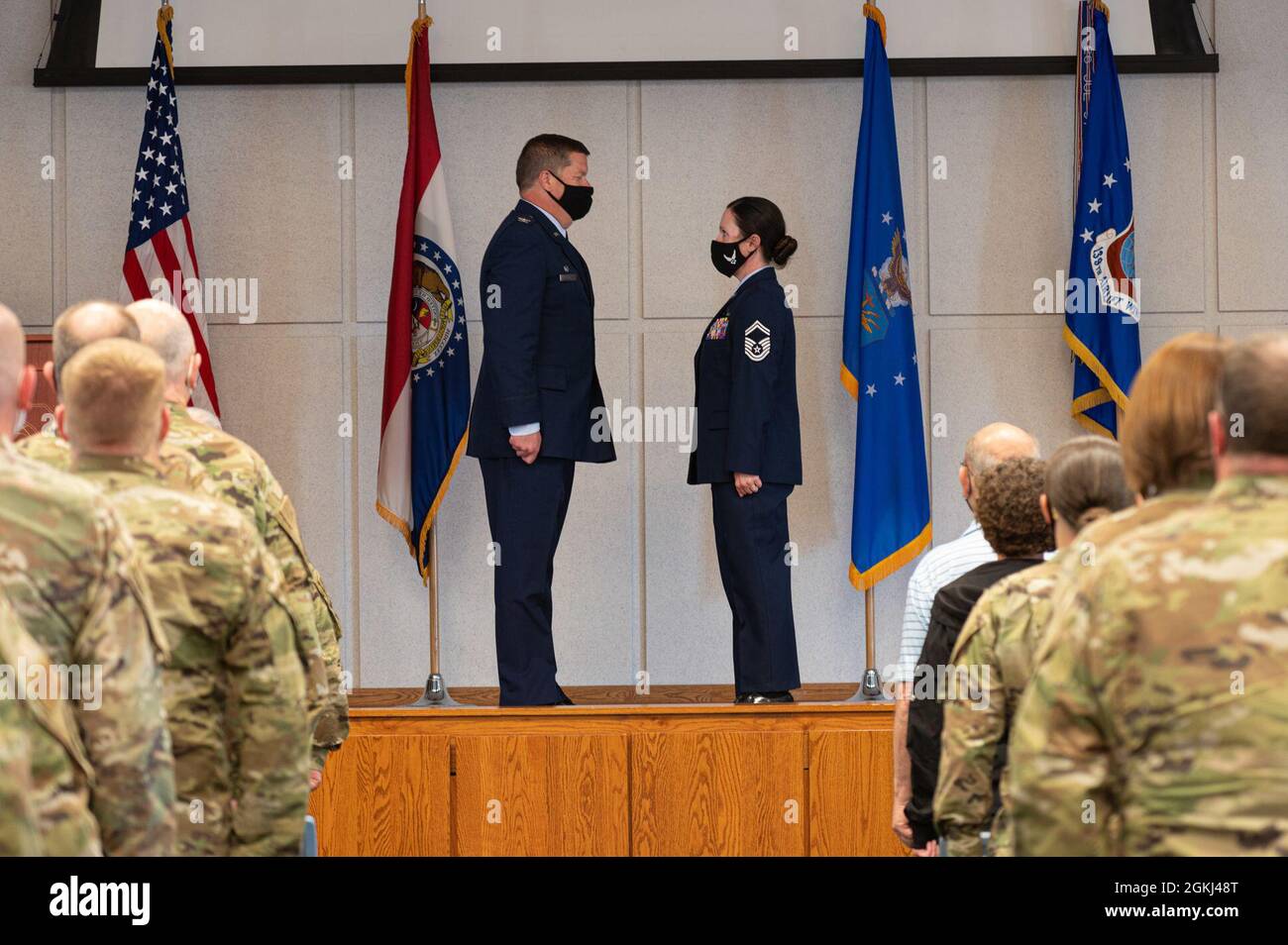 U.S. Air Force Senior Master Sgt. Lora Noble, assigned to the 139th ...
