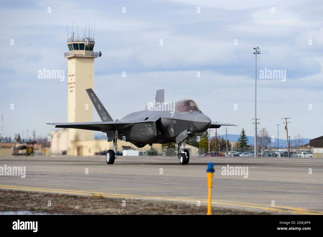 An F-35A Lightning II fighter aircraft assigned to the 355th Fighter ...