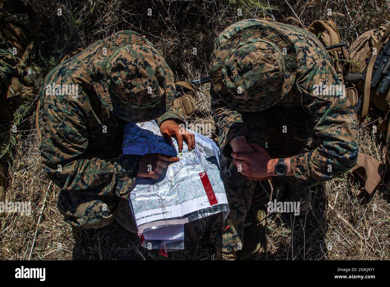 U.S. Marines with Alpha Company, Infantry Training Battalion, School of ...