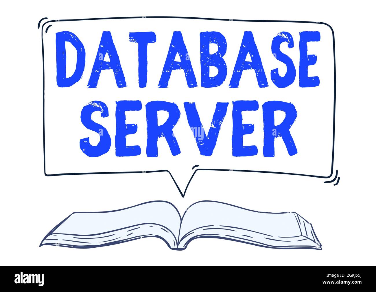 Sign Displaying Database Server Business Concept Uses A Database Application That Provides