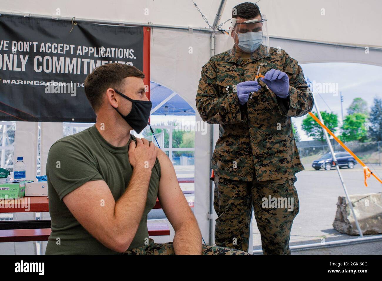 U.S. Navy Lt. Craig Wilcox, a company commander assigned to Alpha ...