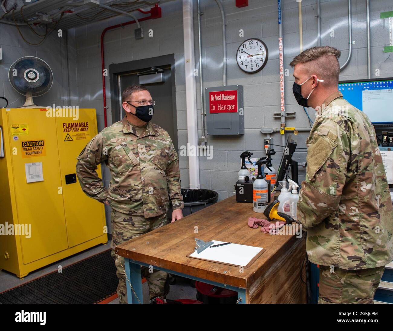 Brig. Gen. Max Stitzer (left), Special Assistant to the Chief of the ...