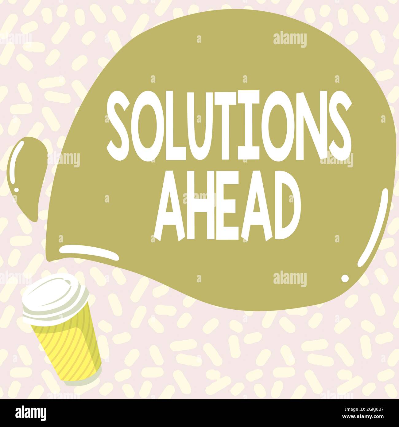 Hand writing sign Solutions Ahead. Word Written on in advance action or ...