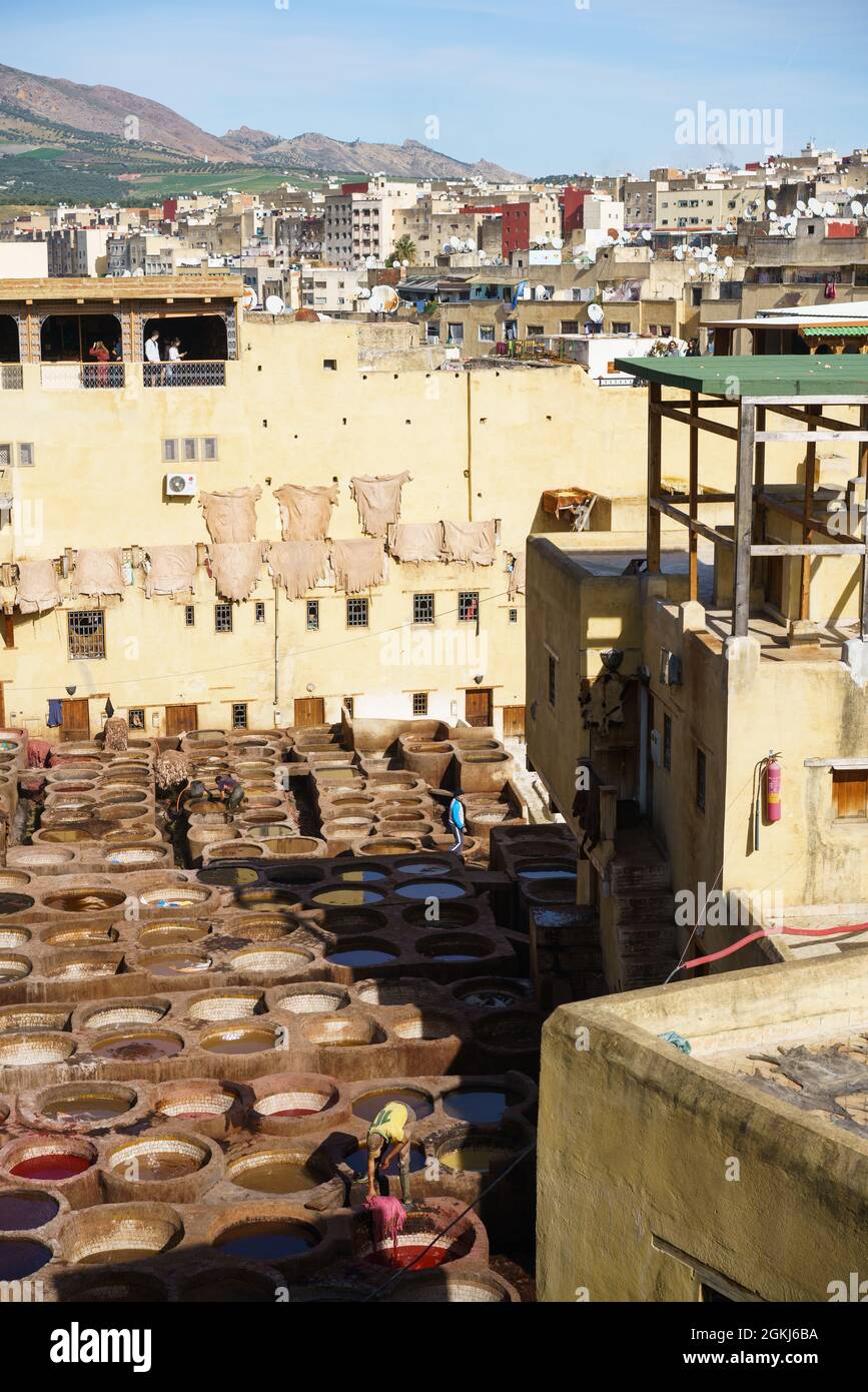 Ancient outdoor tannery hi-res stock photography and images - Alamy