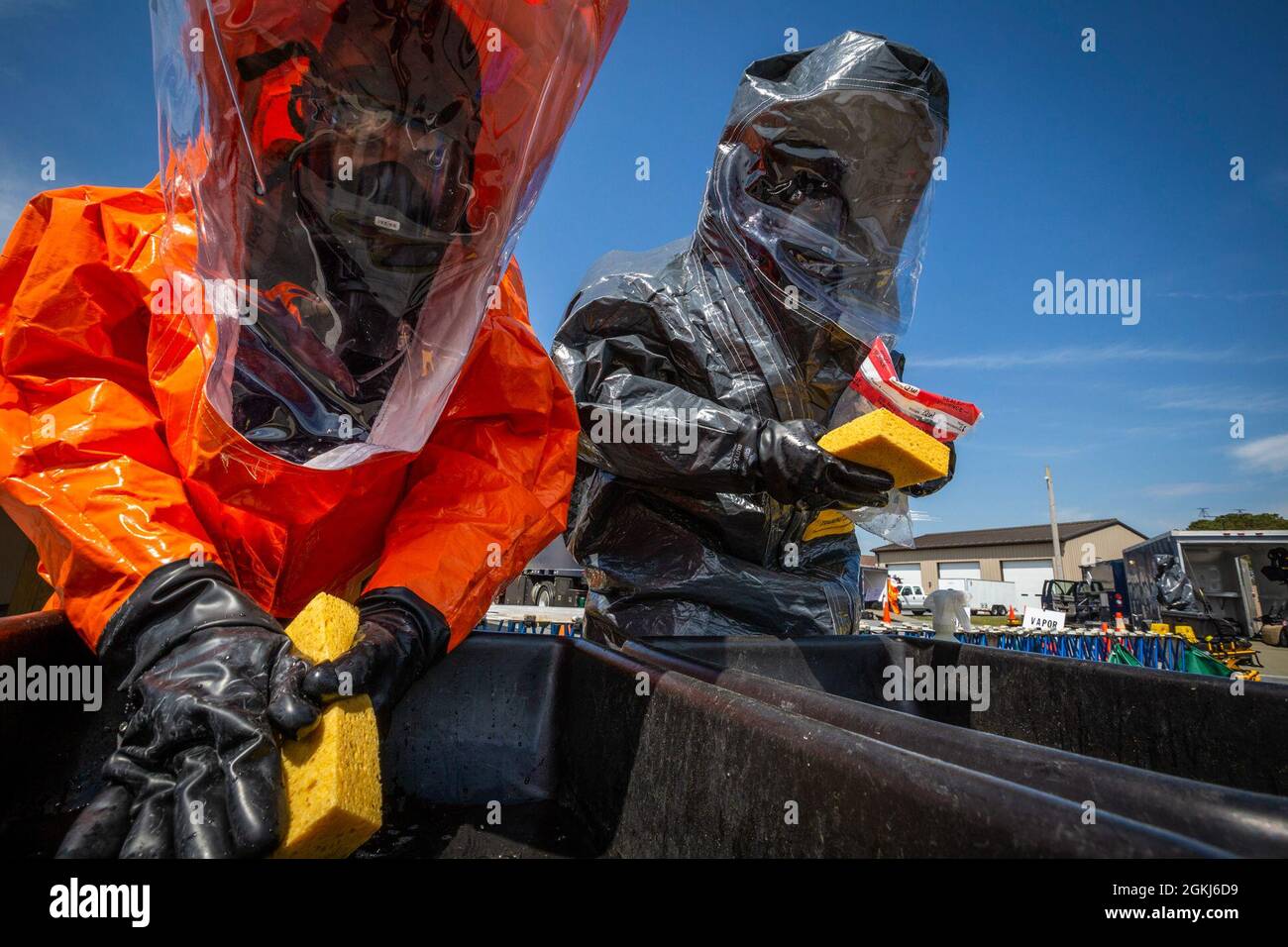 Survey team members U.S. Army Staff Sgt. Mauricio Caceres, left and Sgt ...