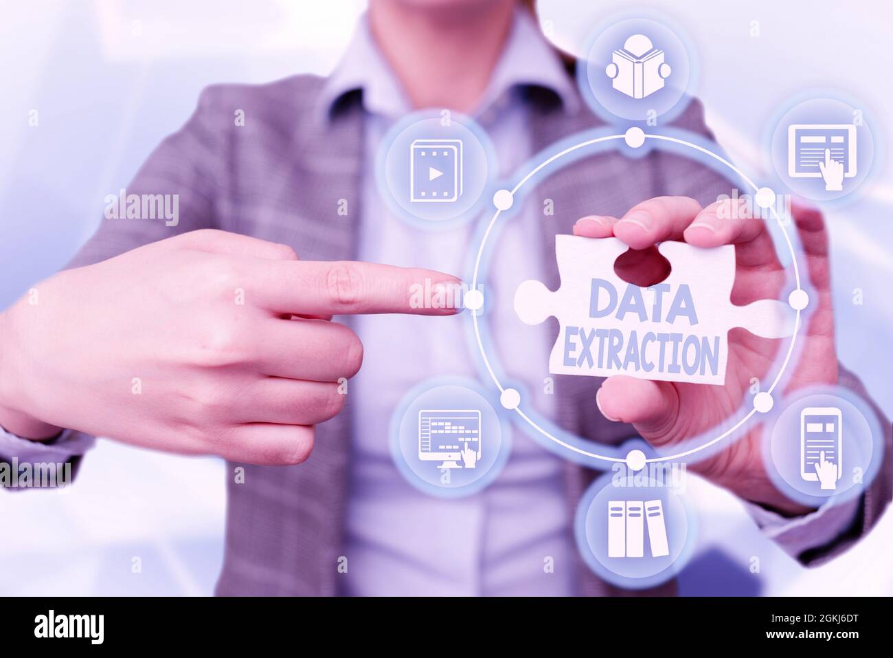 Inspiration showing sign Data Extraction. Word Written on act or ...