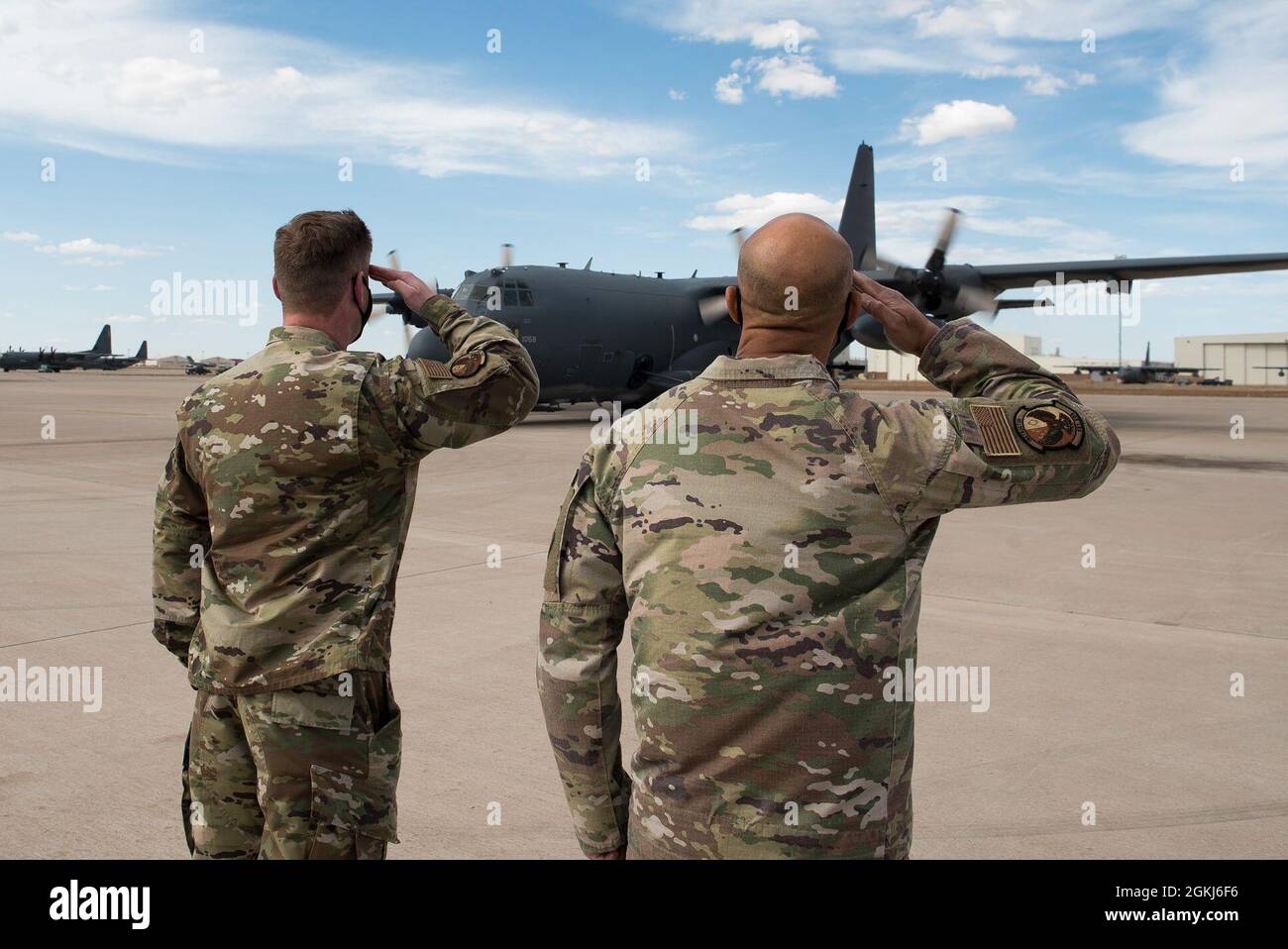 Lt. Col. Kris Airkens, 551st Special Operations Squadron commander, and ...