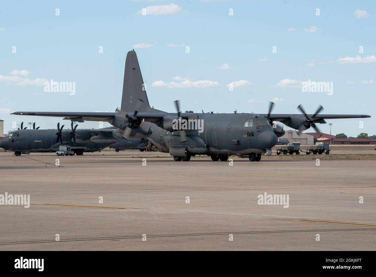 An AC-130W aircraft, piloted by members of the 551st Special Operations ...