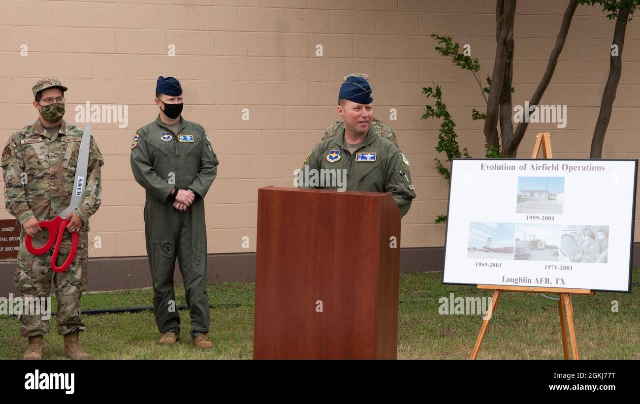 Col. Craig Prather, 47th Flying Training Wing commander with 47th RAWS ...