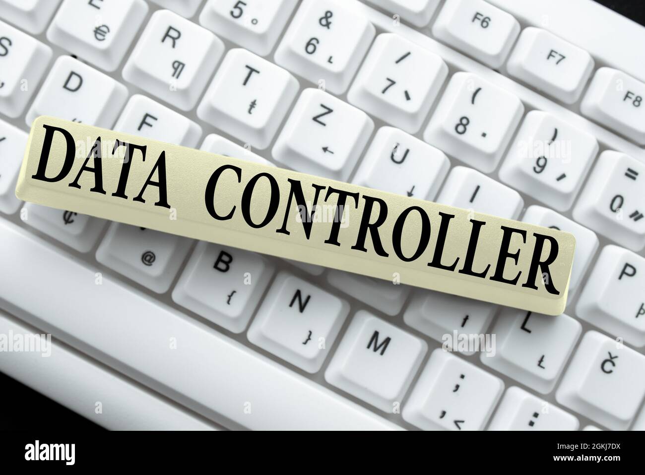 Text showing inspiration Data Controller. Word for person who ...