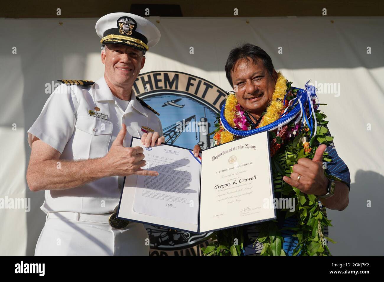 Captain Greg Burton, Commander of Pearl Harbor Naval Shipyard ...