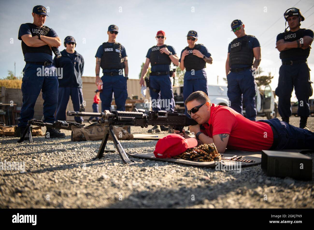 Coast Guard members from around the bay area receive instruction prior ...