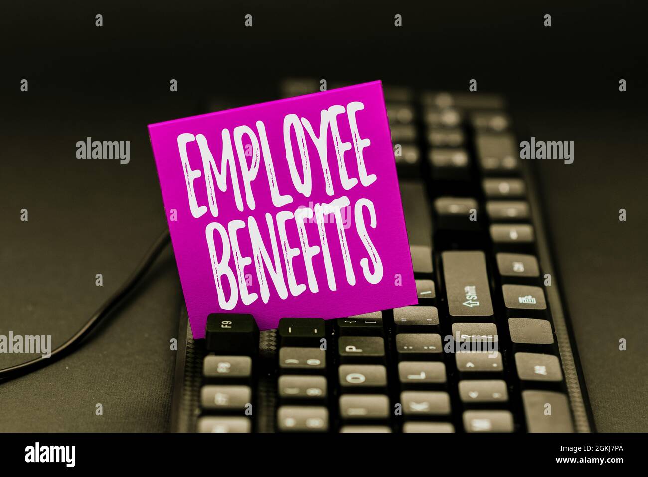 Conceptual caption Employee Benefits. Business approach indirect and ...