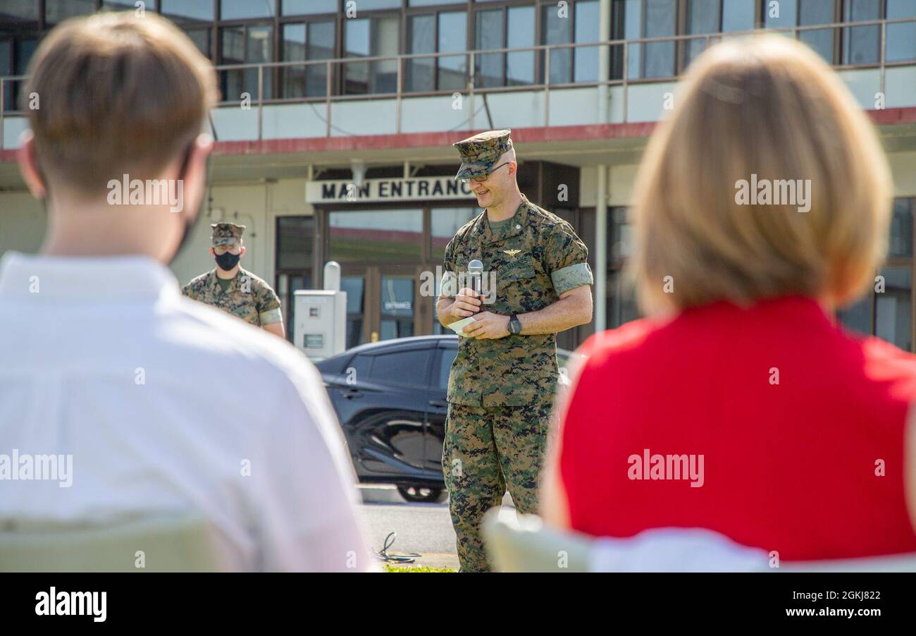 U.S. Marine Corps Lt. Col. Mark Hamilton, Wing Command Inspector ...