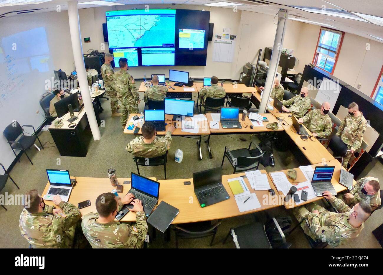 Army Reserve Soldiers from Task Force 76 work through staff processes ...