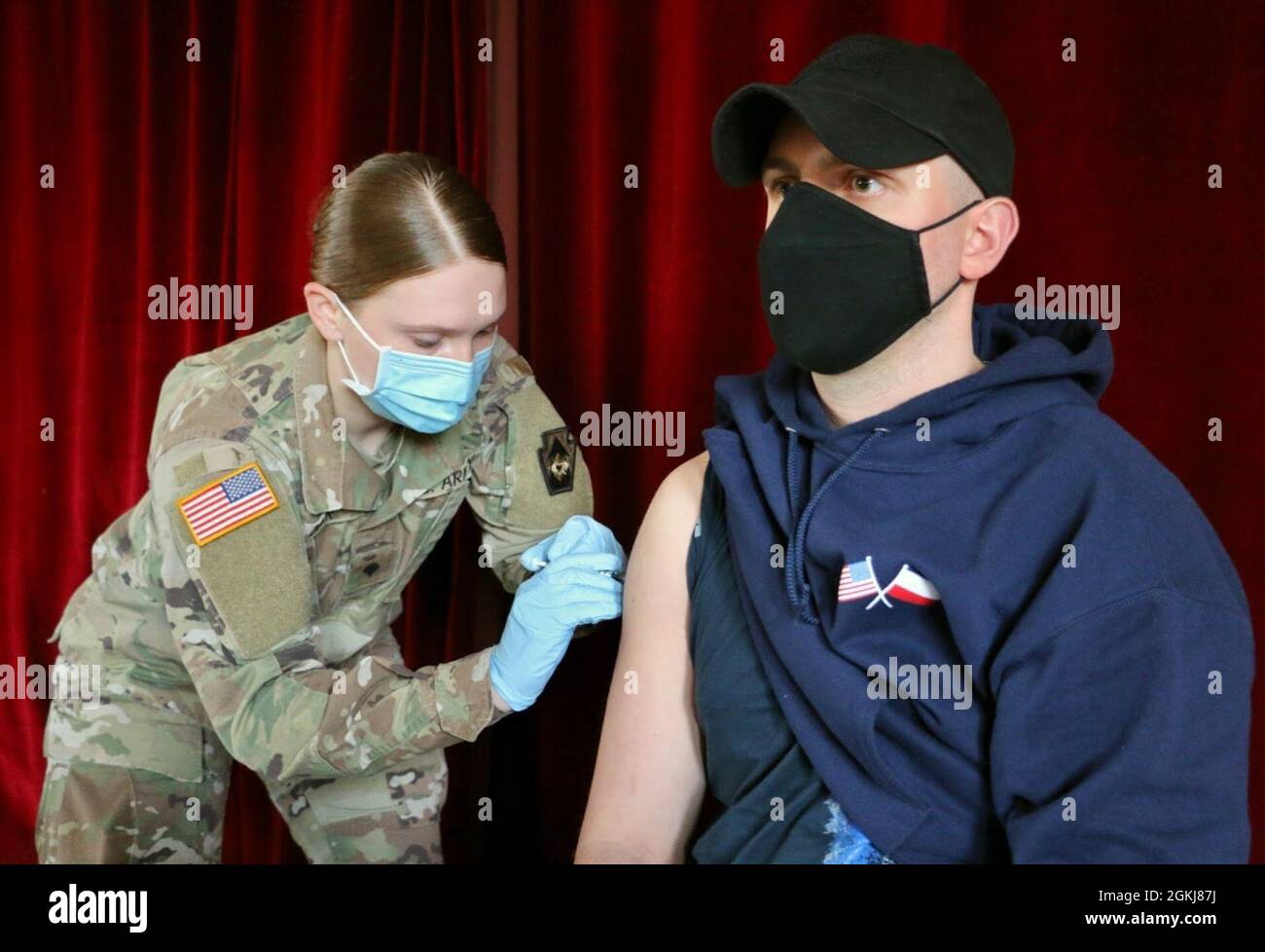 Spc. Elizabeth Durr, a medic assigned to the Pennsylvania Guard’s 108th ...