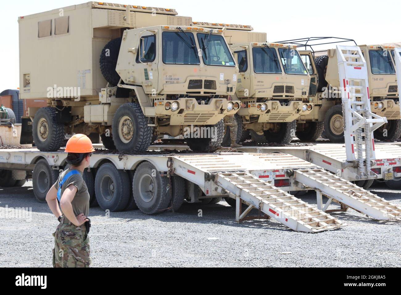 First Lt. Wendy Brown, transportation support operations officer for ...