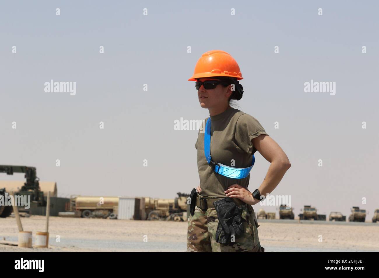 First Lt. Wendy Brown, transportation support operations officer for ...
