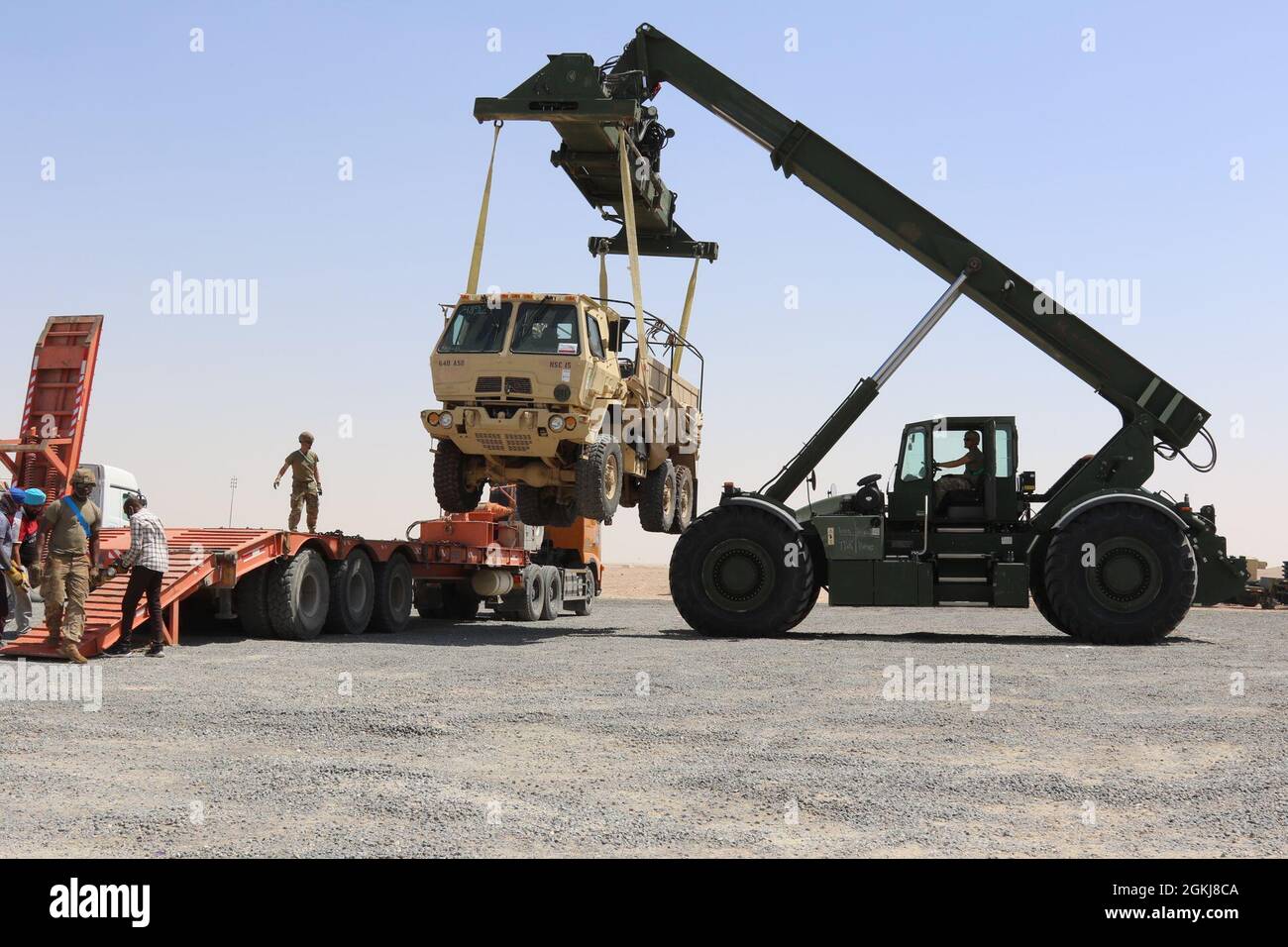 A Light Medium Tactical Vehicle (LMTV) belonging the 640th Aviation ...