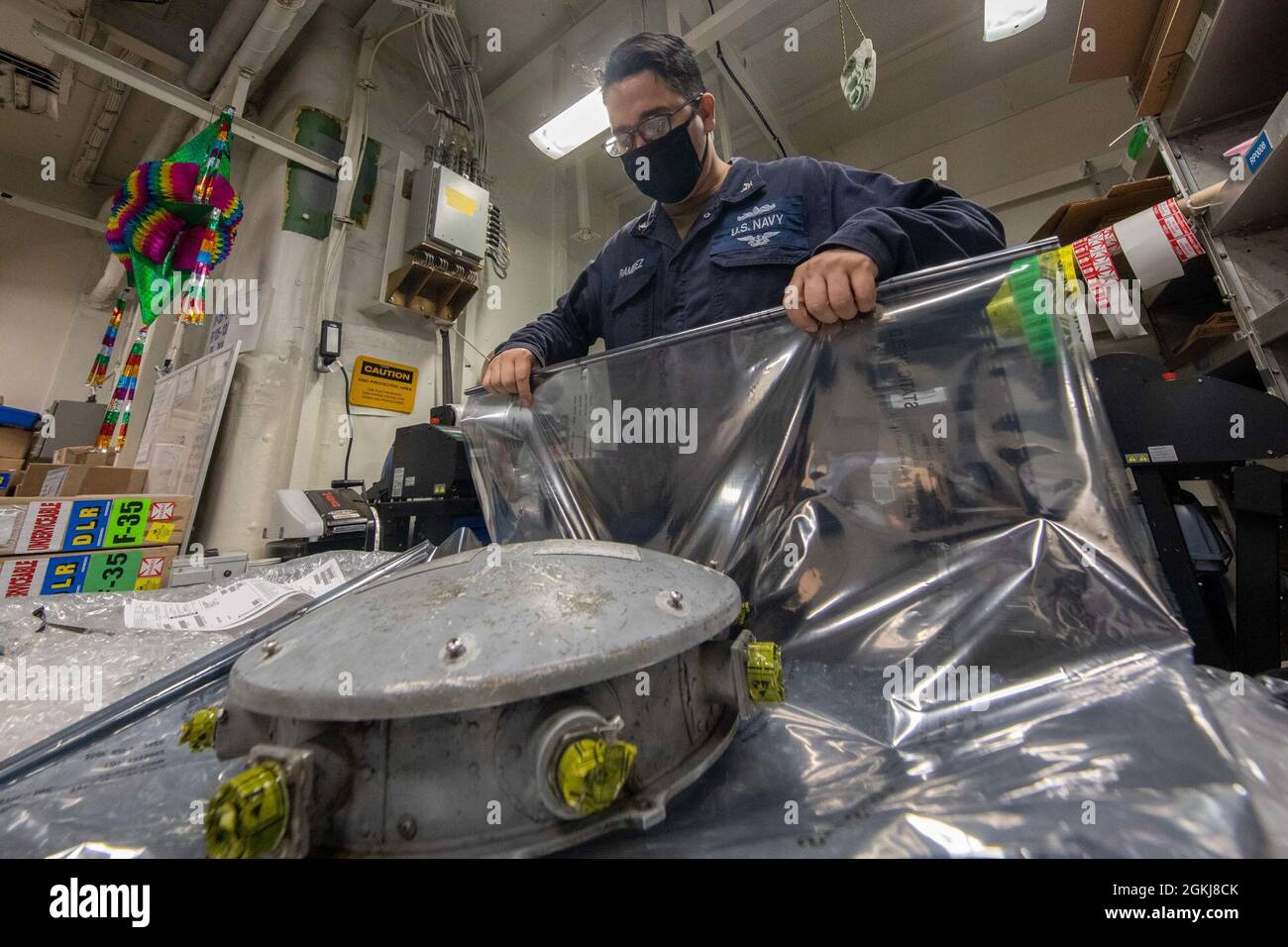 PACIFIC OCEAN (April 29, 2021) – U.S. Navy Logistics Specialist 3rd ...