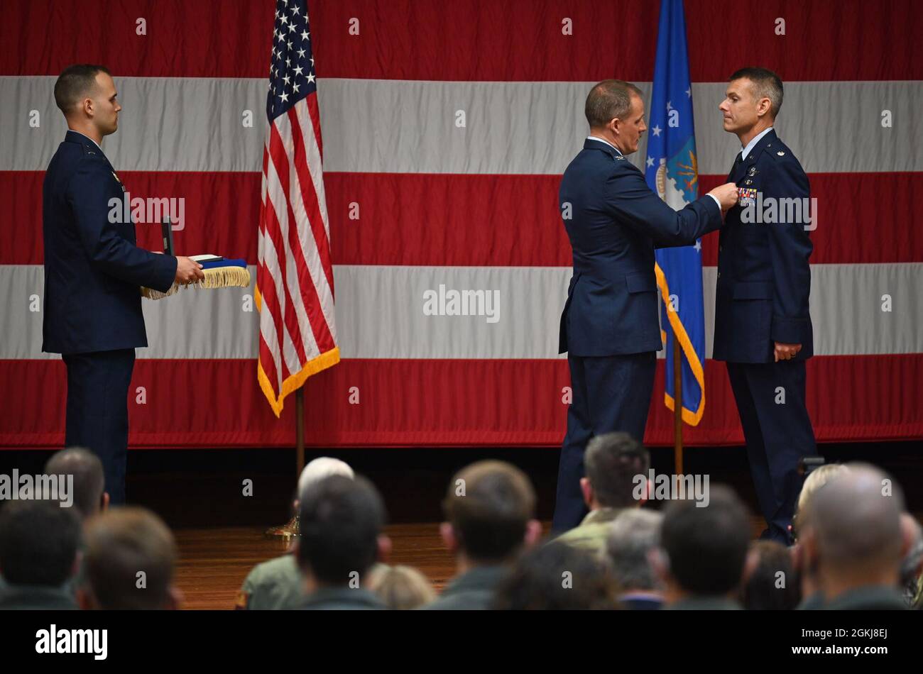 Col. Justin Spears, 14th Operations Group commander, pins on the ...