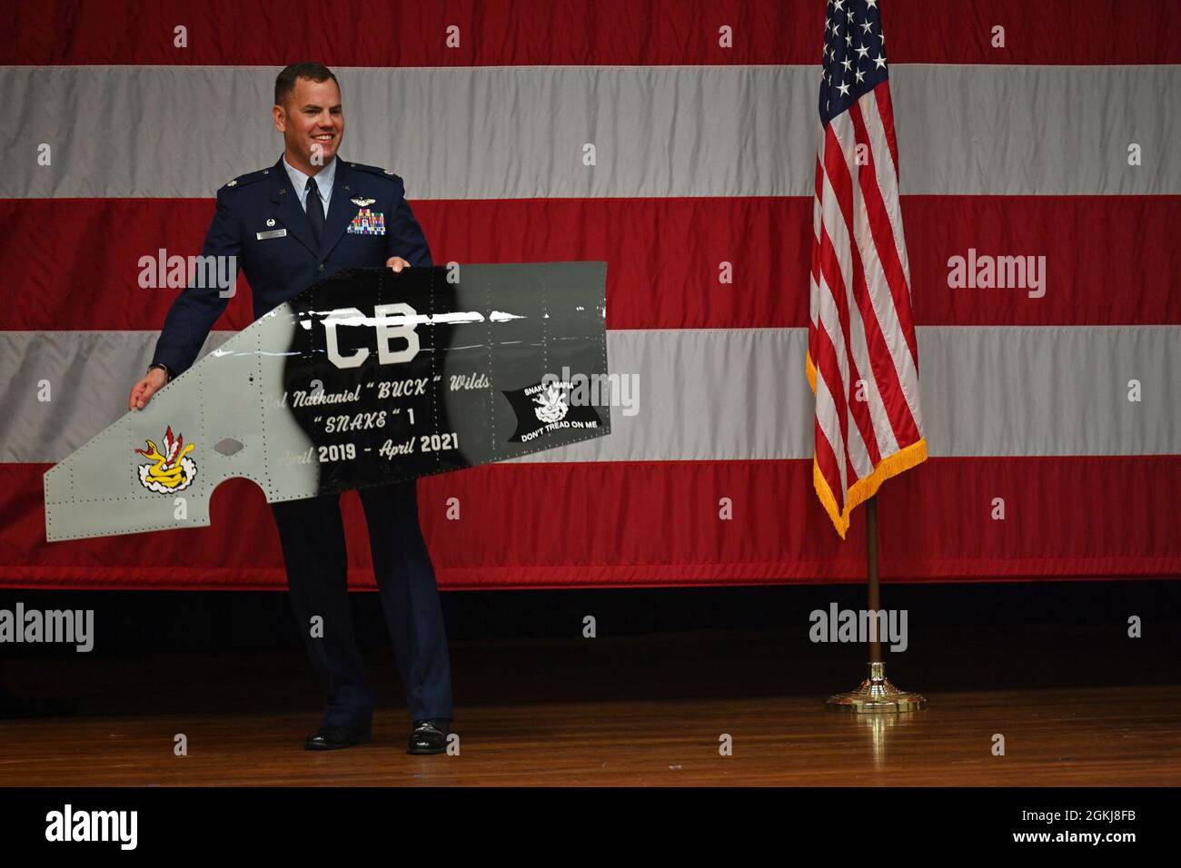 Lt. Col. Paul Anderson, 50th Flying Training Squadron commander, brings ...