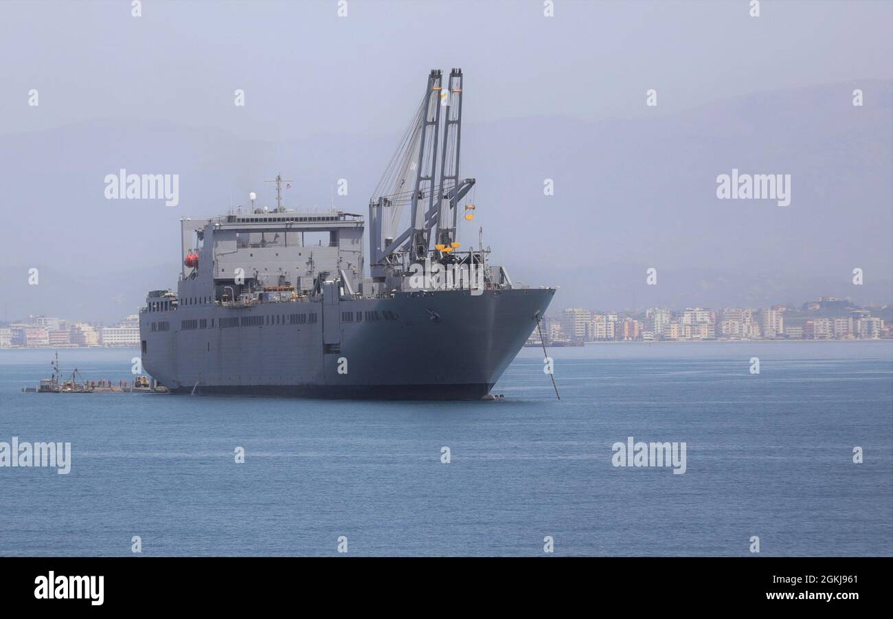The United States Naval Ship Bob Hope stops in the Adriatic Sea in ...