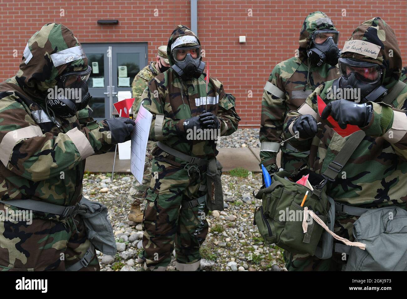 Members of the 242nd Combat Communications Squadron participate in ...