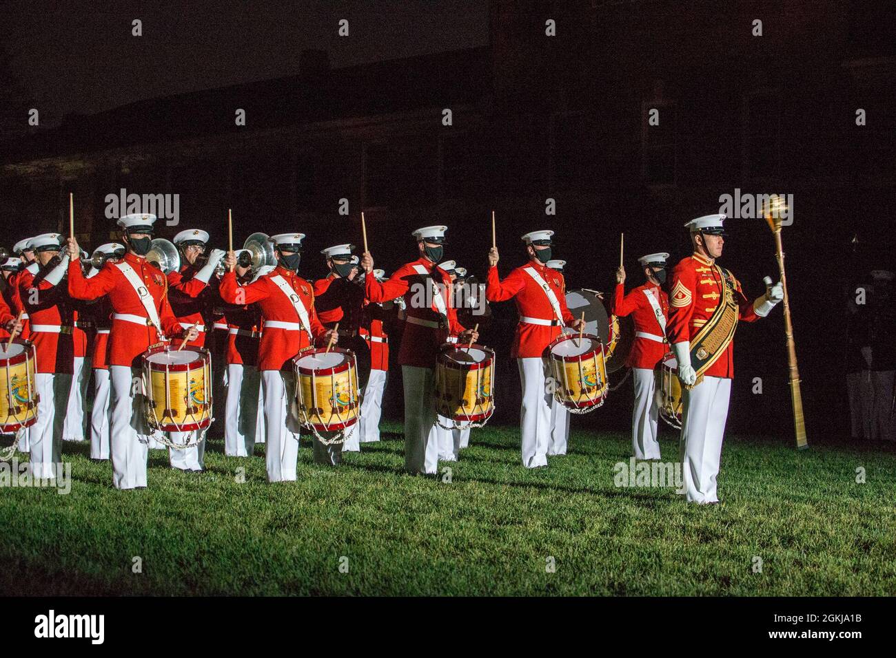 Marines with “The Commandant’s Own,” U.S. Marine Drum and Bugle Corps ...