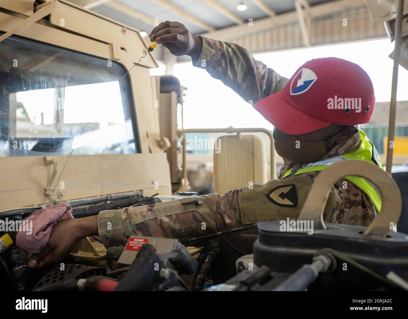Staff Sgt. Matthew Lee, wheeled vehicle mechanic, 401st Army Field ...
