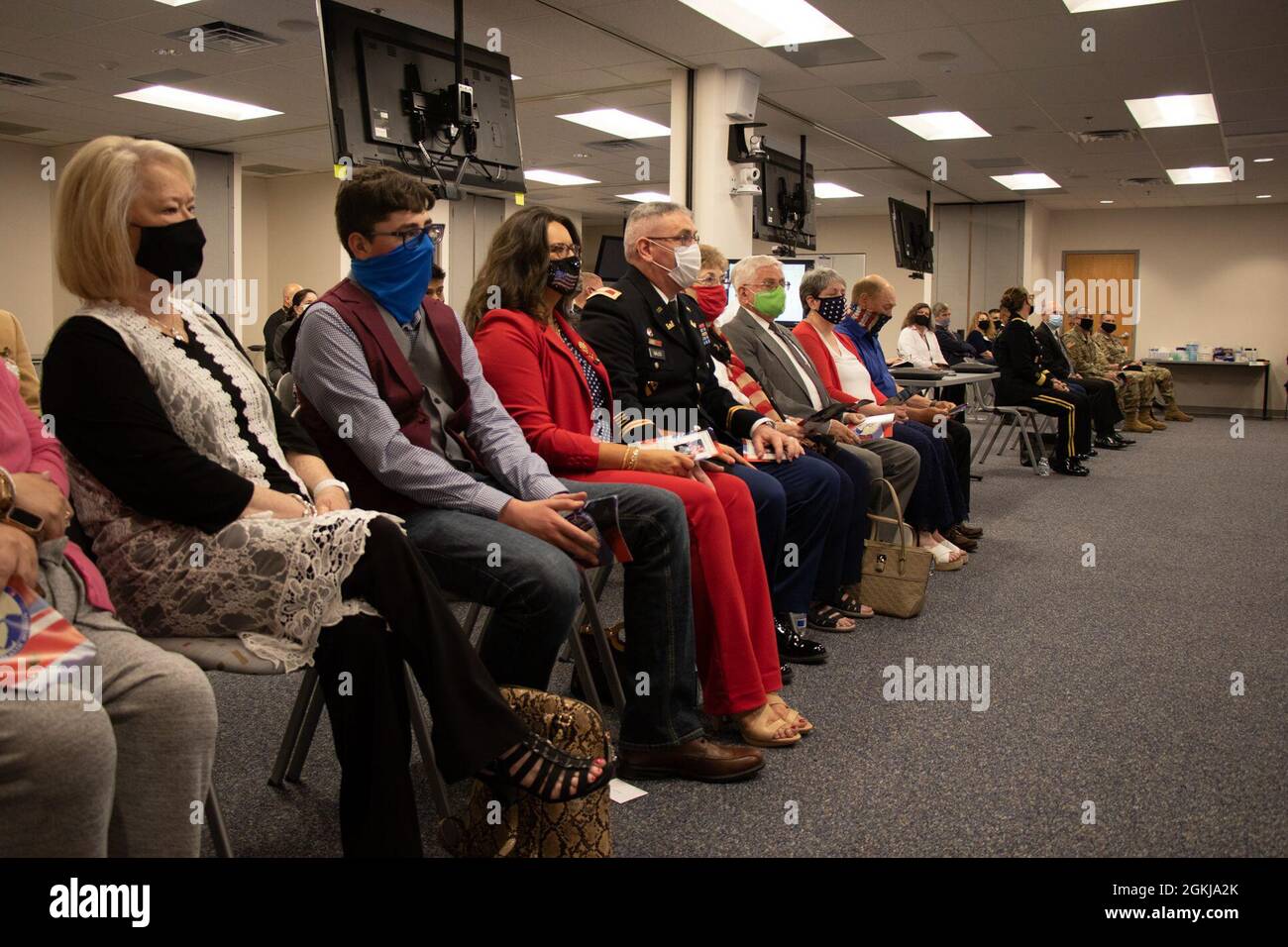 Family and friends gather in a COVID safe environment for the ...