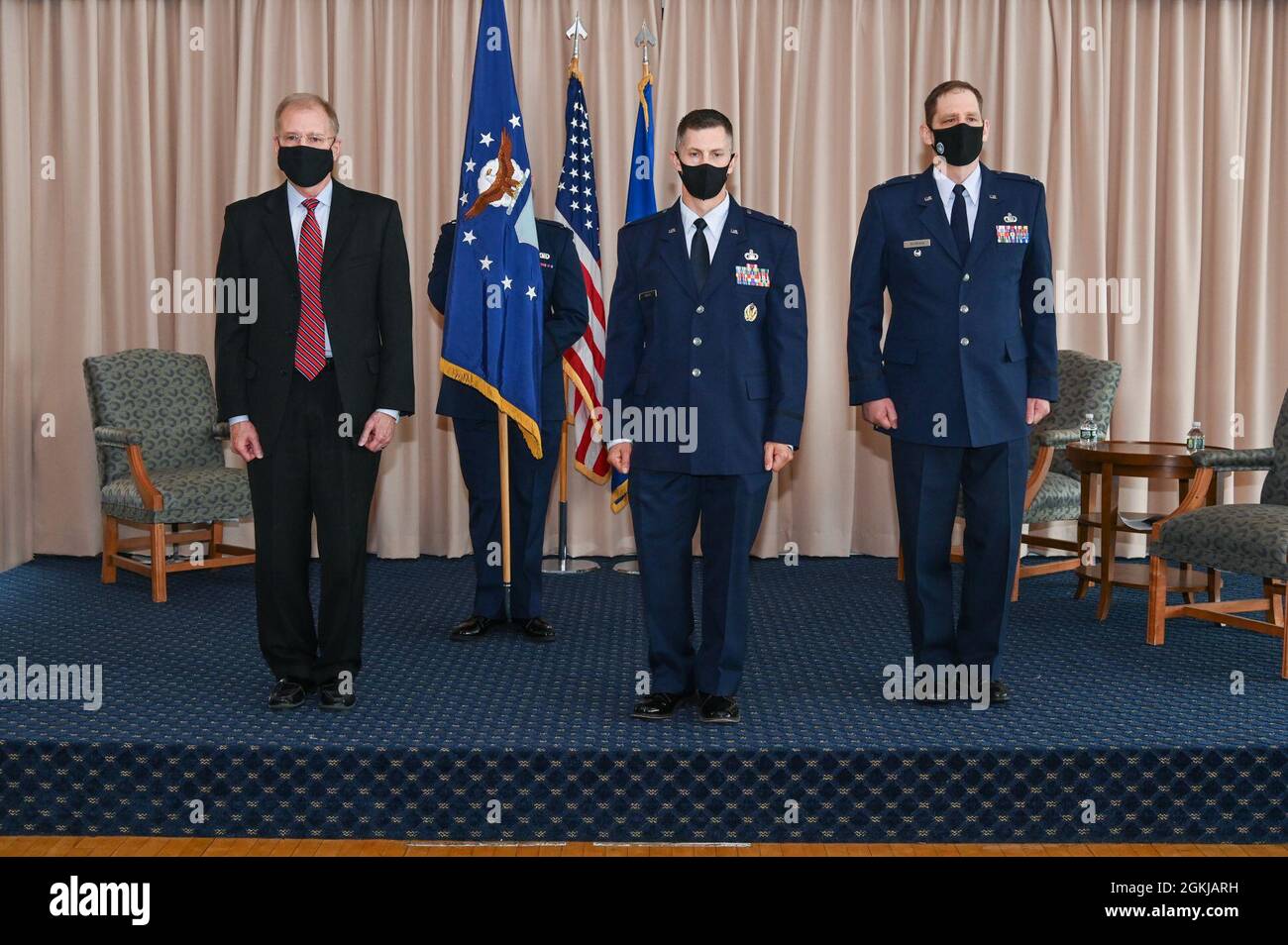 Col. Louis Duncan, center, became the new senior materiel leader of the ...