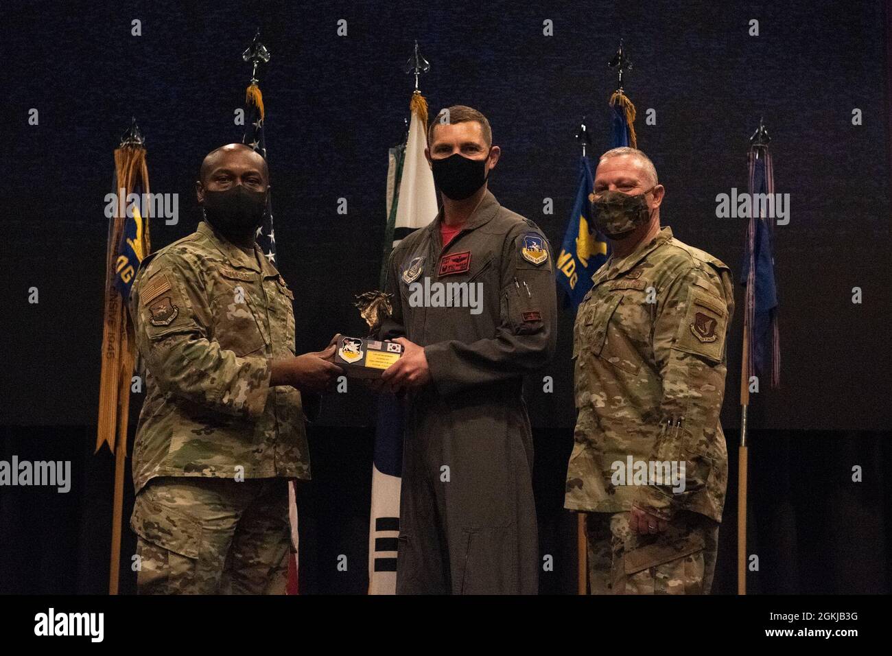 Lt. Col. Ripley Haussler accepts the 51st Fighter Wing Flight Commander ...