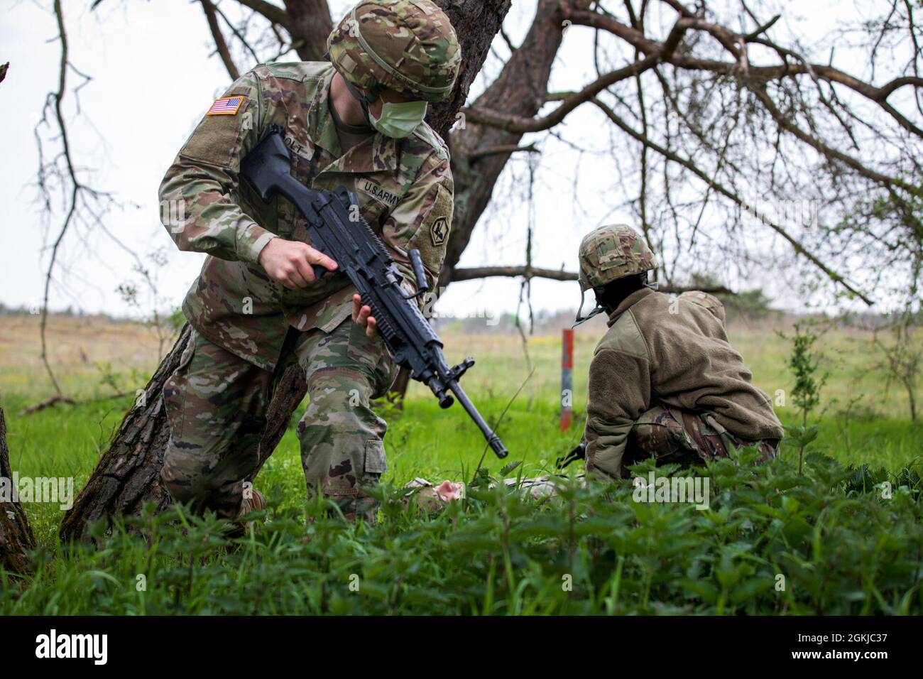 A Soldier assigned to Alpha Company, 24th Military Intelligence ...