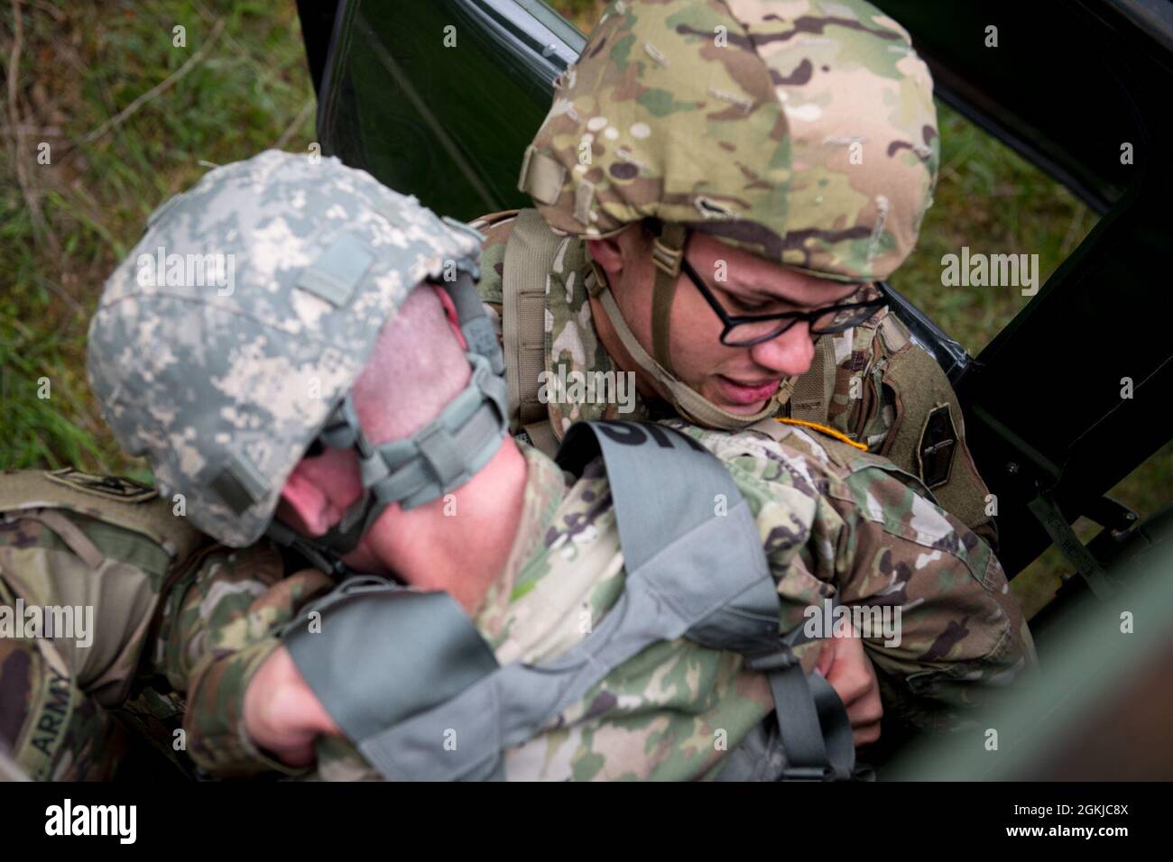 A Soldier assigned to Alpha Company, 24th Military Intelligence ...