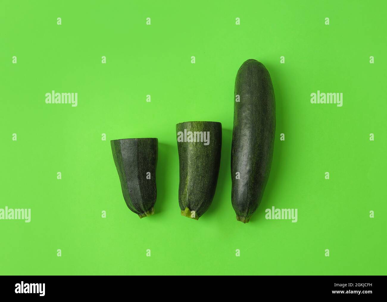 Fresh zucchini squash on color background Stock Photo - Alamy