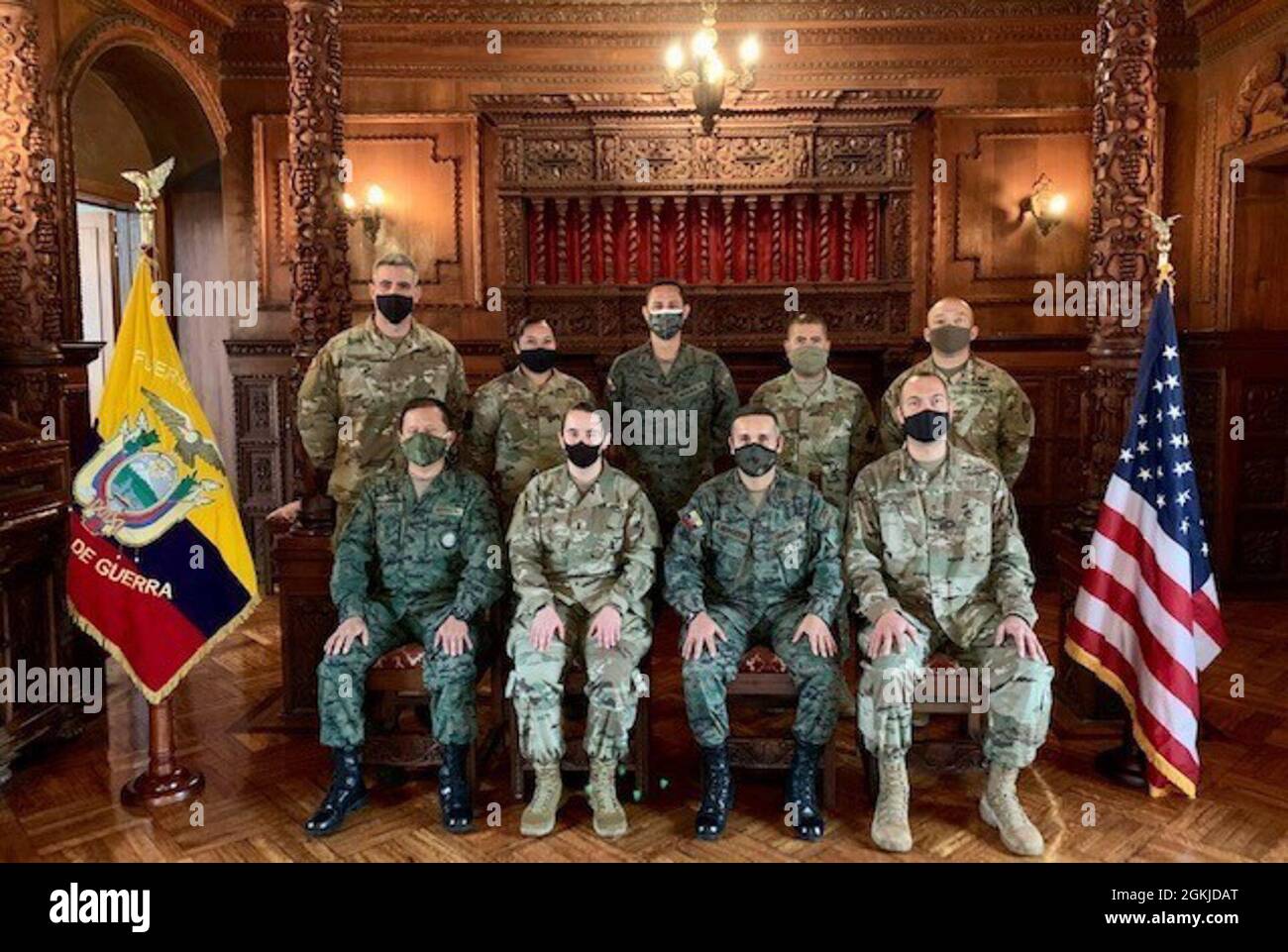 Members of the Inter-American Air Forces Academy and Ecuadorian armed ...