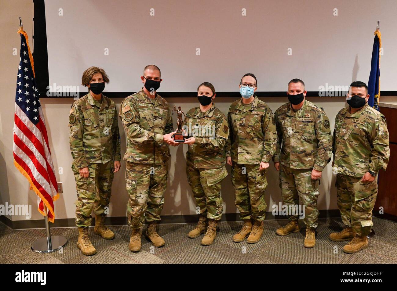 155th Air Refueling Wing Judge Advocate Generals Corps office poses ...