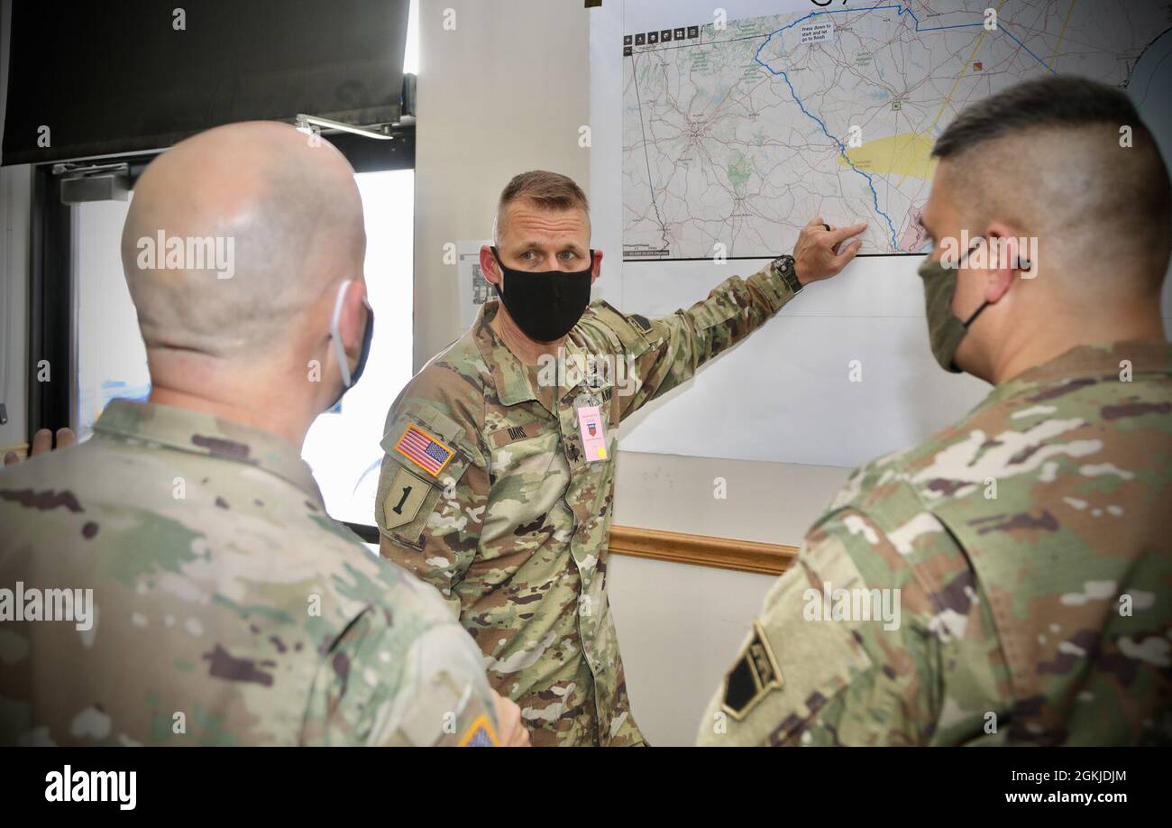 Maj. Gen. Miles Davis (center) commanding general, 76th Operational ...