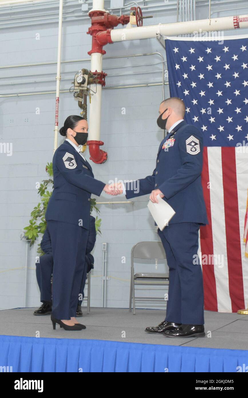 Newly-promoted Chief Master Sgt. Lauren Paul, 111th Force Support ...