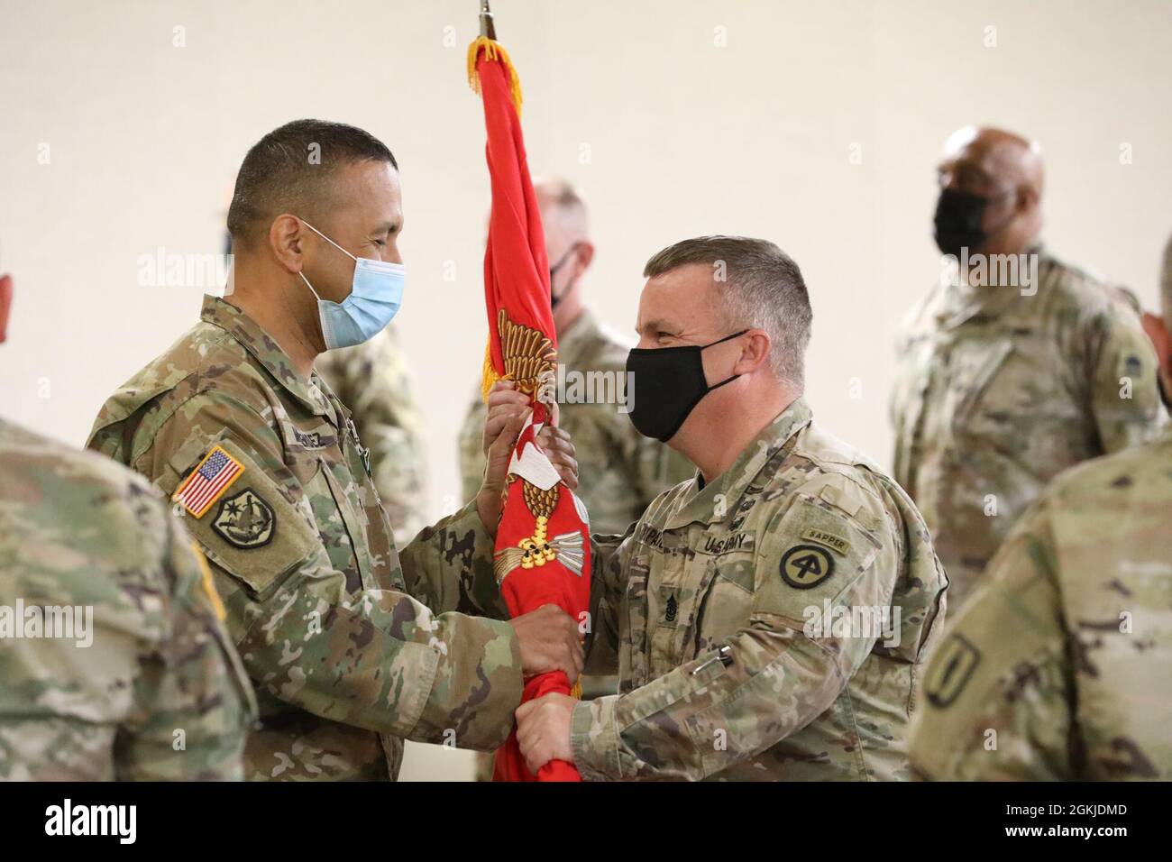 U.S. Army Lieutenant Colonel David Melendez, incoming commander for the 254th Regiment ...