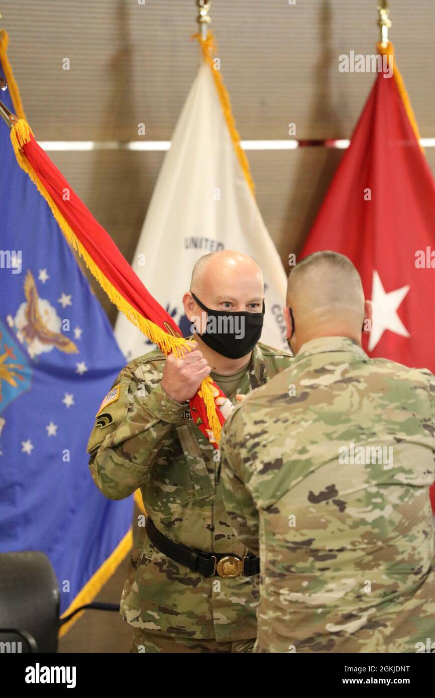 U.S. Army Colonel Jeffery K. Brownlee, outgoing Commander of the 254th ...