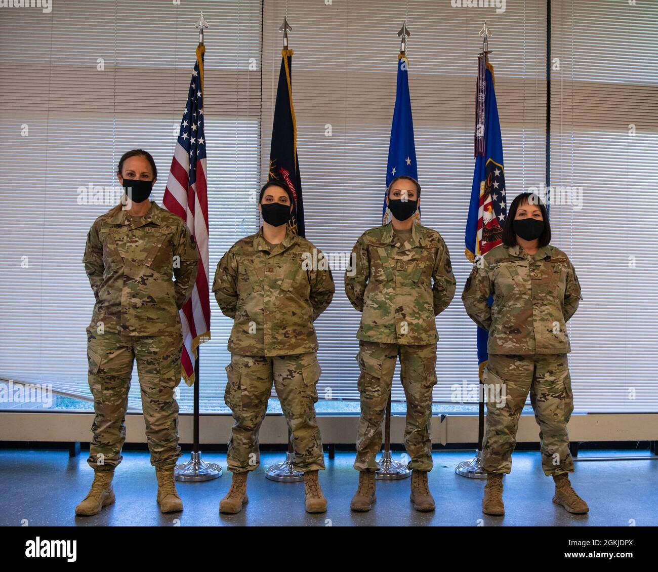 The 110th Medical Wing leadership team poses for a photo at Battle ...