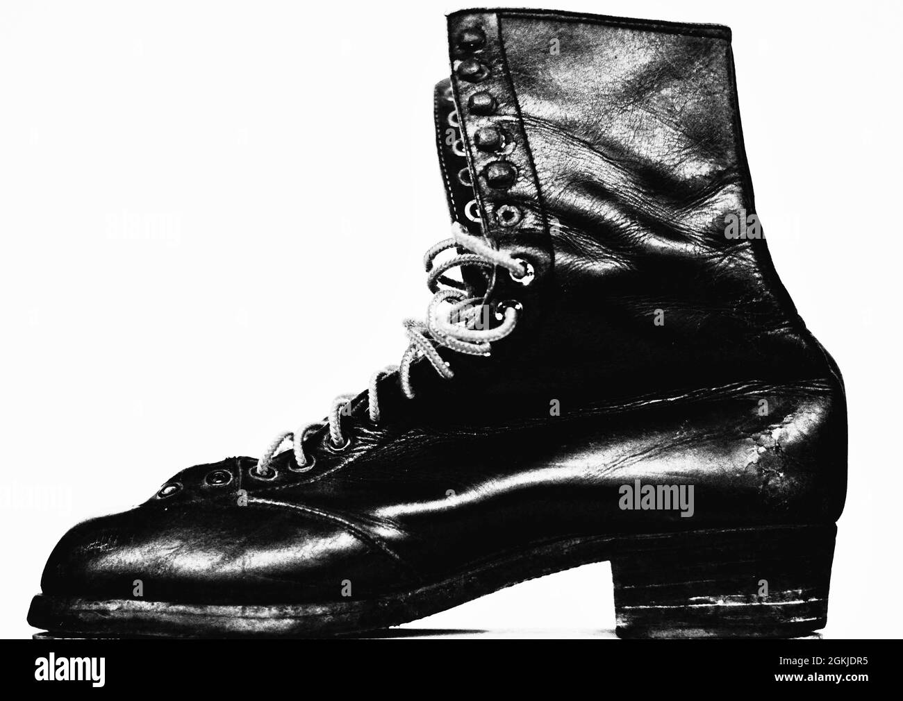 Walking boots on feet Cut Out Stock Images & Pictures - Alamy