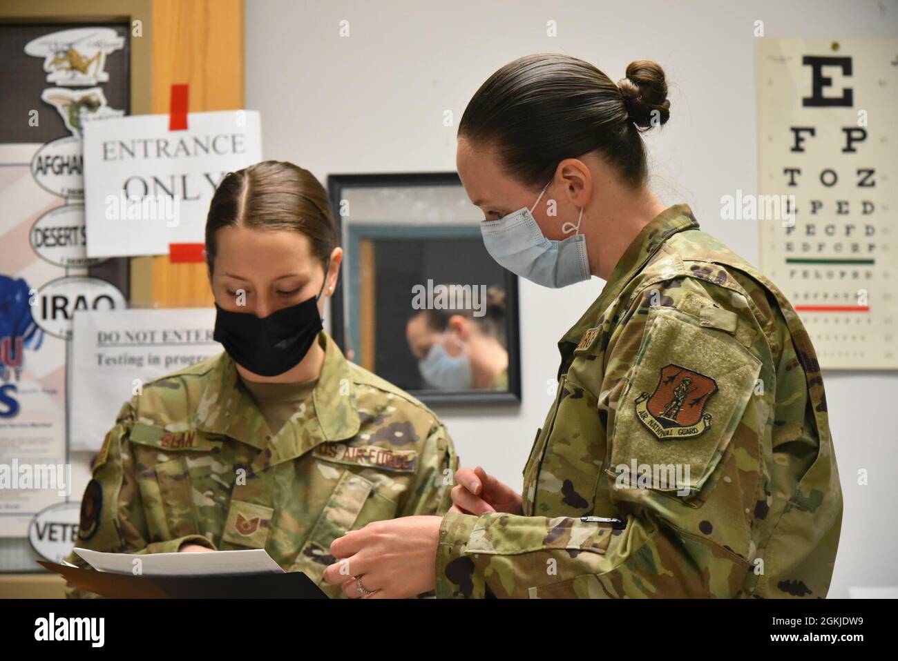 Portland Air National Guard Base, Portland, Ore. -- Members of the 142 ...