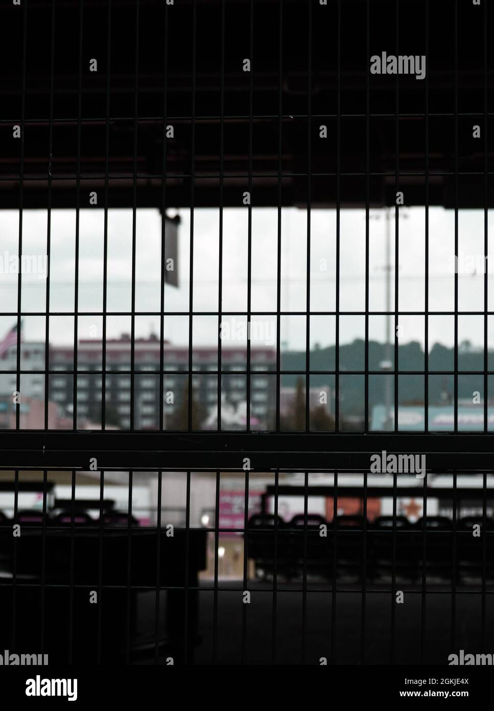 The rear gate of Region's park in Birmingham, Alabama Stock Photo - Alamy