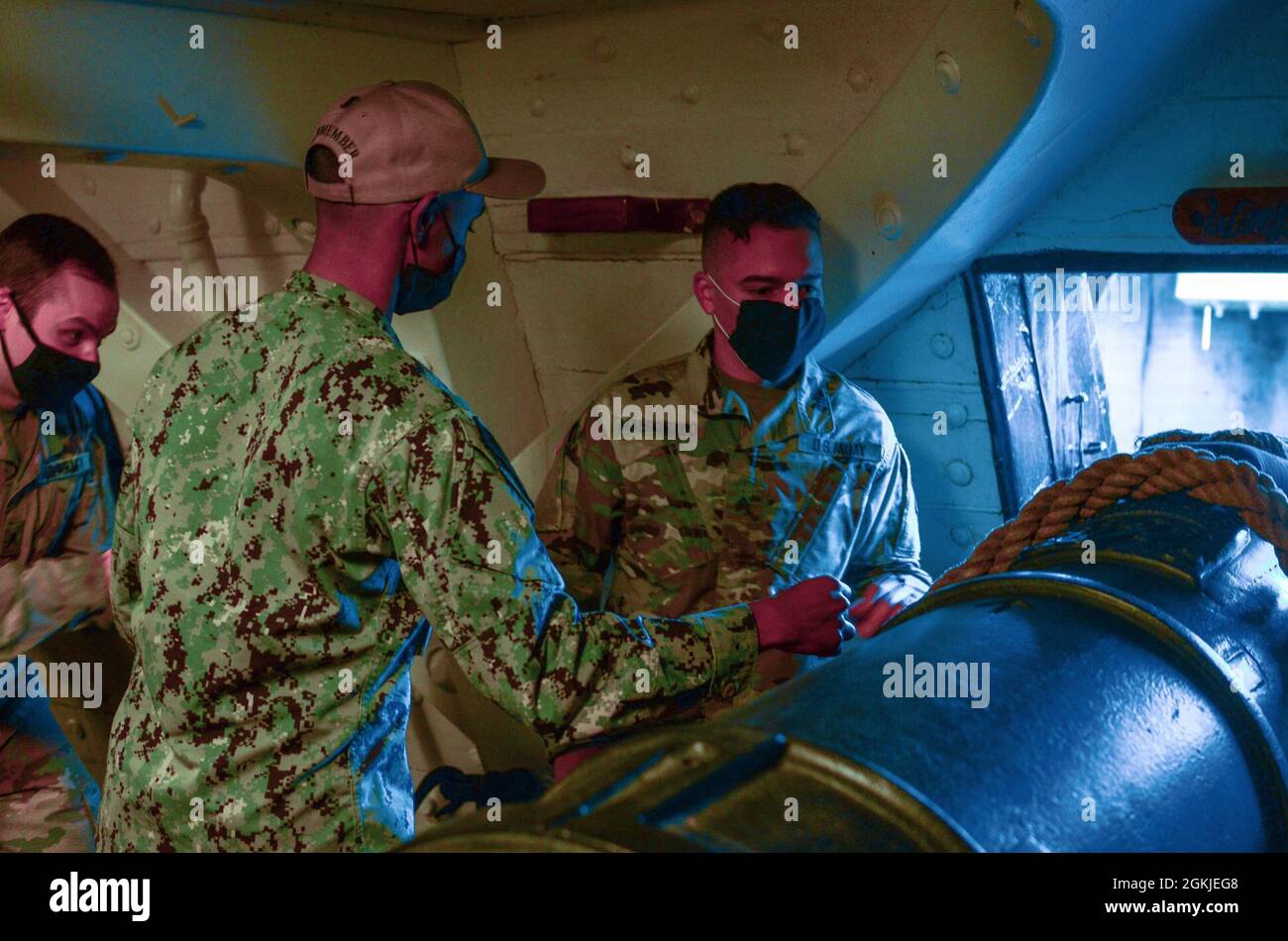 During a visit aboard USS Constitution the Soldiers of 826 MI BN ...